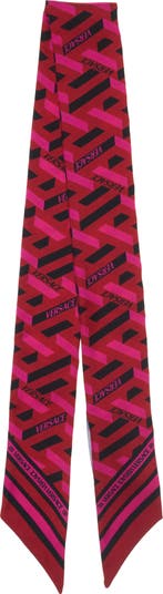 Versace La Greca Silk Twilly Scarf | Nordstrom