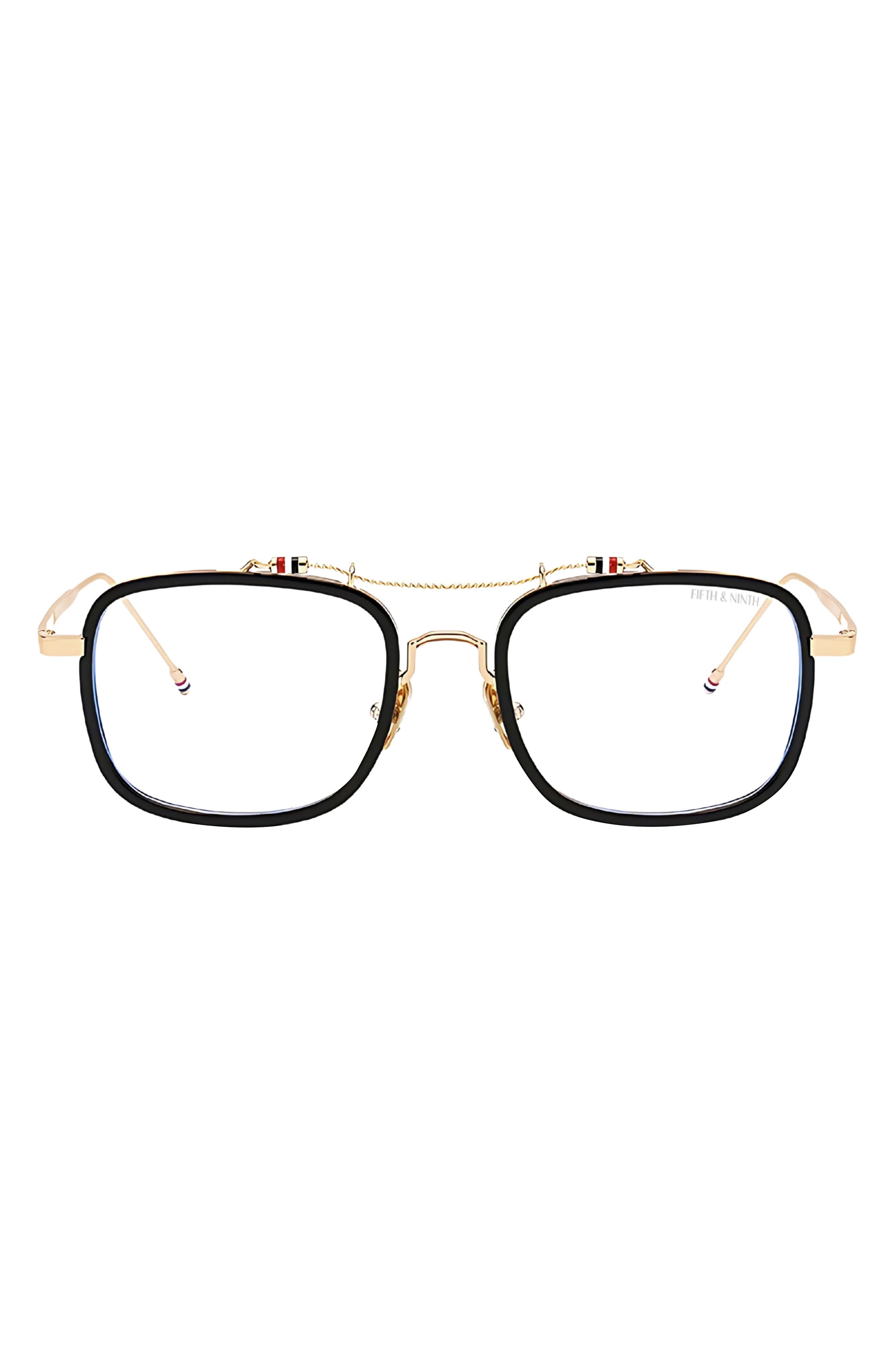 Fifth & Ninth Mira 53mm Blue Light Blocking Aviator Glasses | Nordstrom