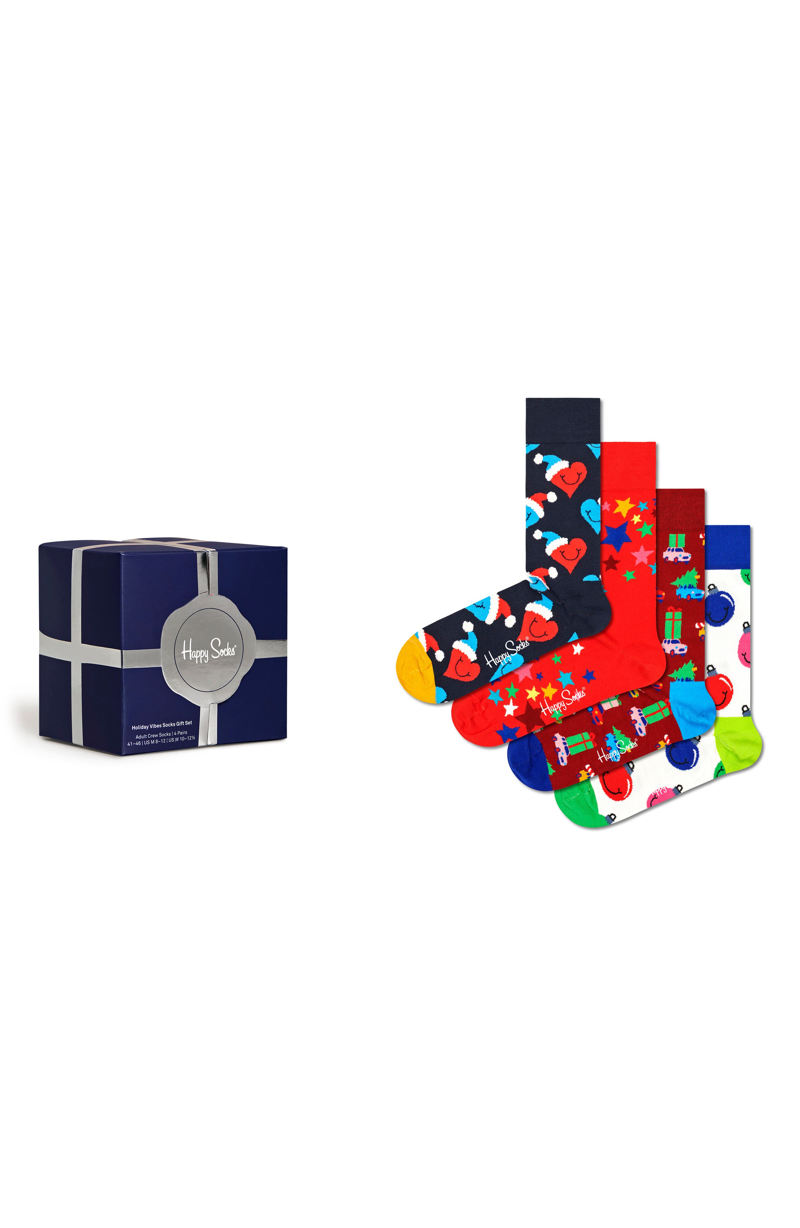 Happy Socks Assorted 4-Pack Holiday Socks Gift Box | Nordstromrack
