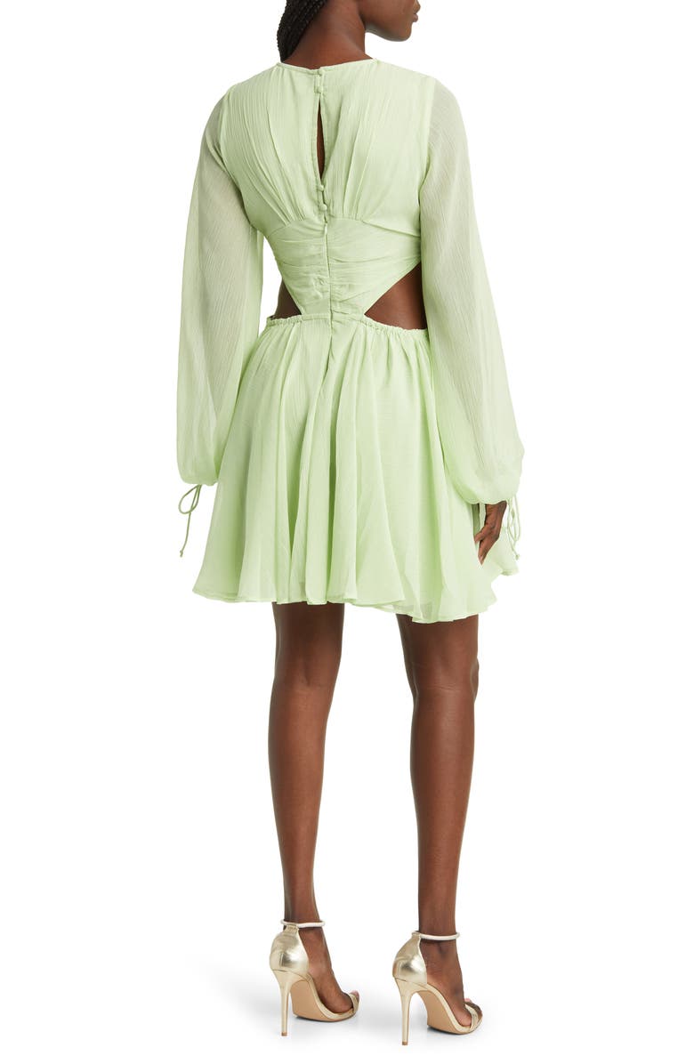 ASOS DESIGN Long Sleeve Cutout Skater Dress | Nordstromrack