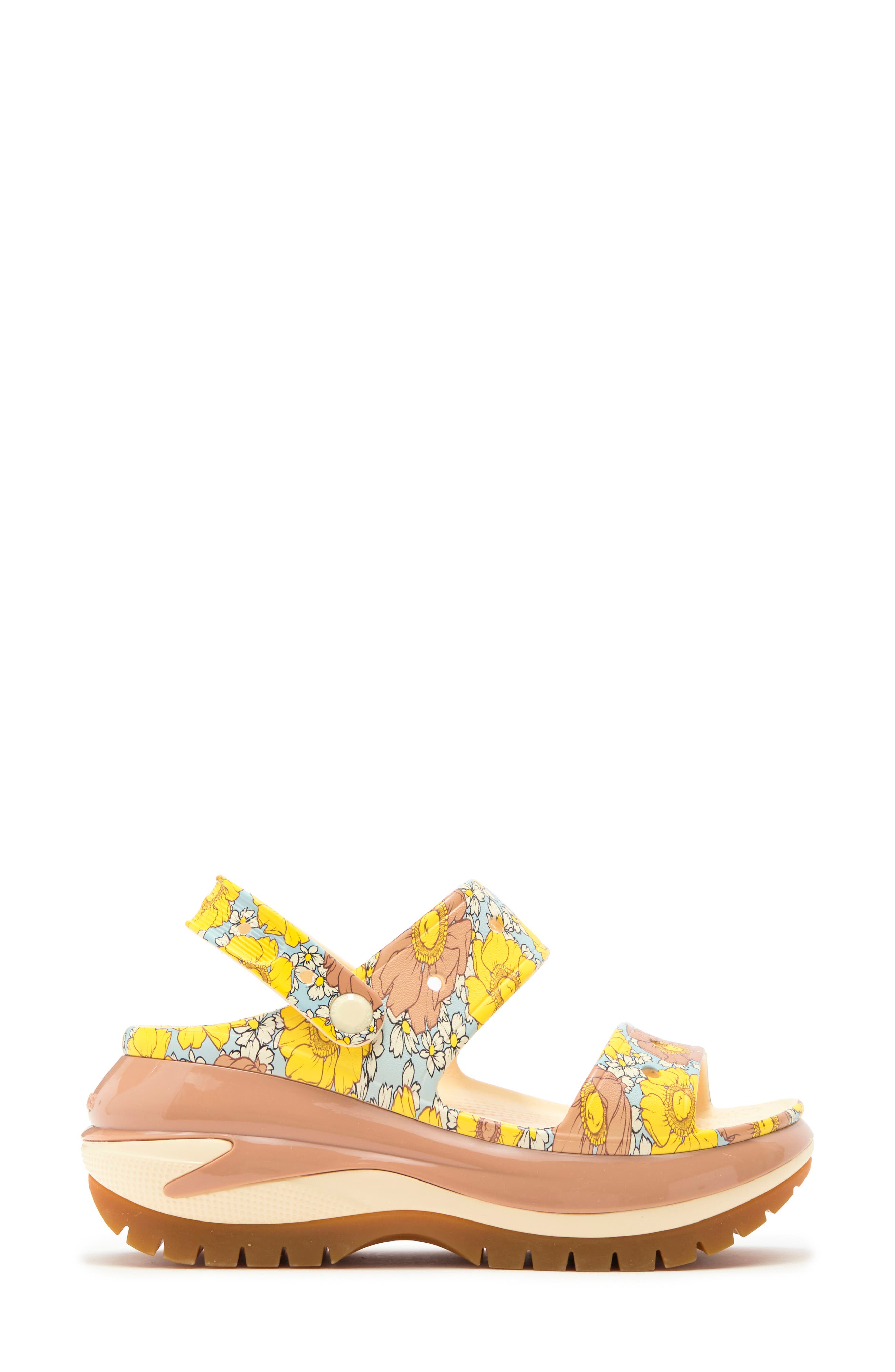 CROCS Mega Crush Retro Floral Sandal (Women) | Nordstromrack
