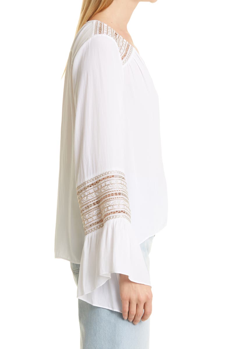 Ramy Brook Curtis Embroidered Bell Sleeve Top | Nordstromrack