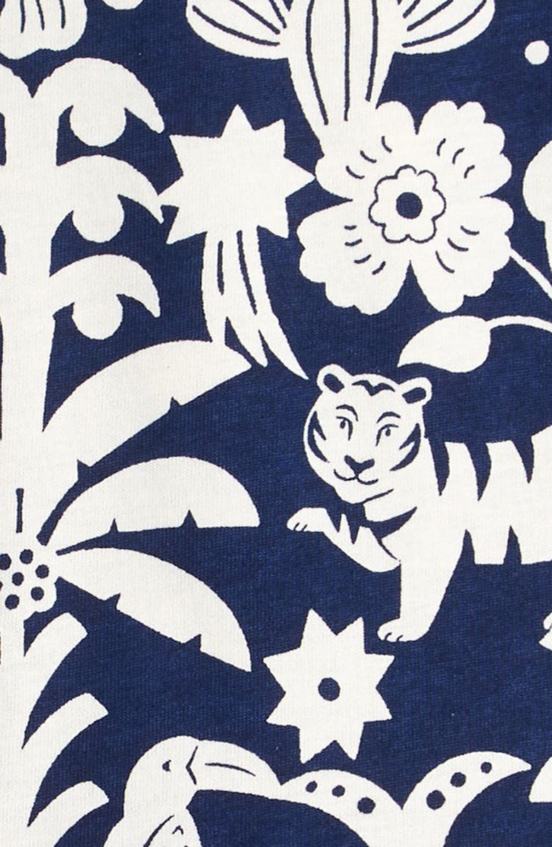 Mini Boden Kids' Woodblock Print Drop Waist Cotton Tank Dress ...