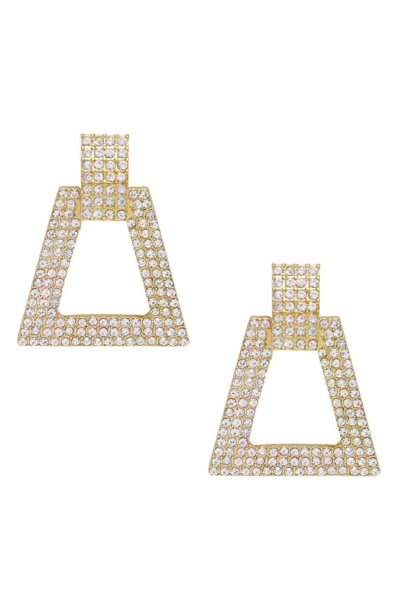 Ettika Crystal Bell Geometric Drop Earrings | Nordstromrack