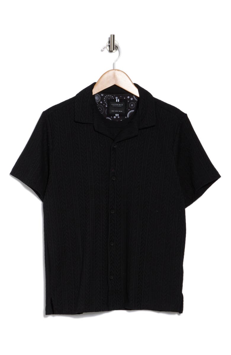 Cactus Man Textured Knit Camp Shirt | Nordstromrack