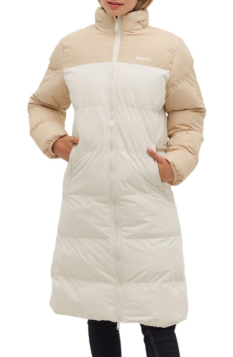 Bench. Phyllis Two-Tone Longline Puffer Coat | Nordstromrack
