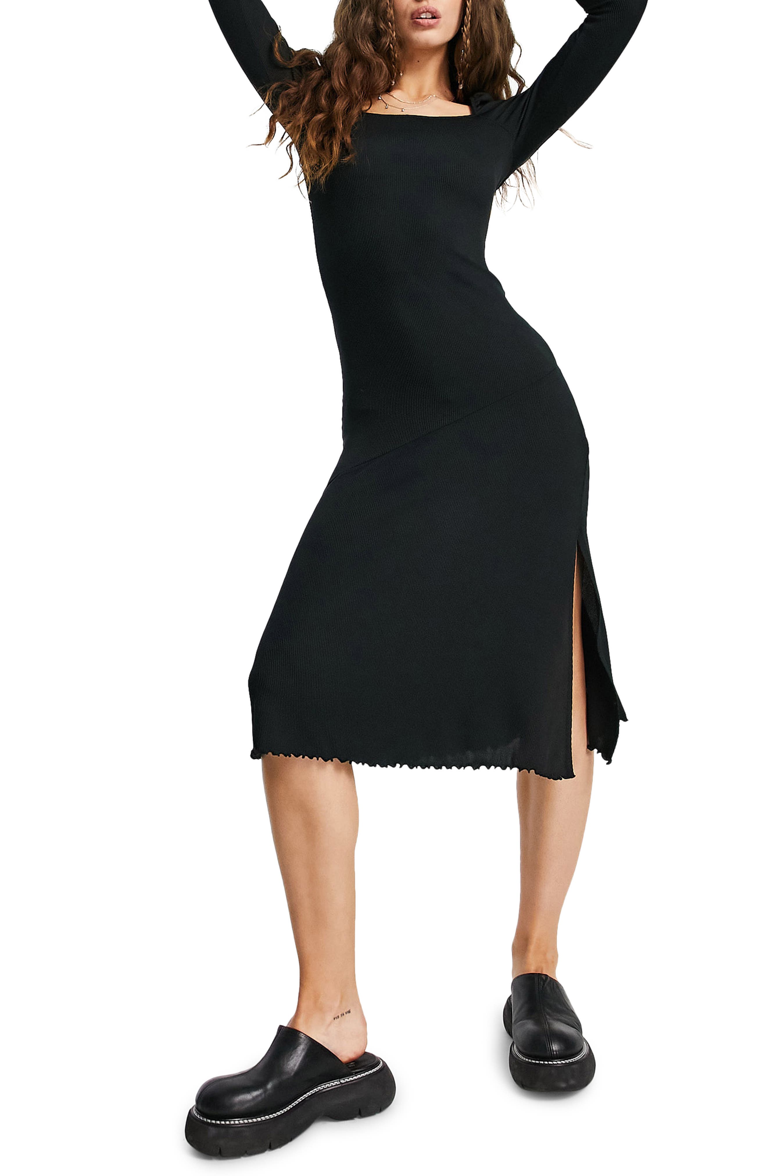 Topshop Long Sleeve Midi Dress | Nordstromrack
