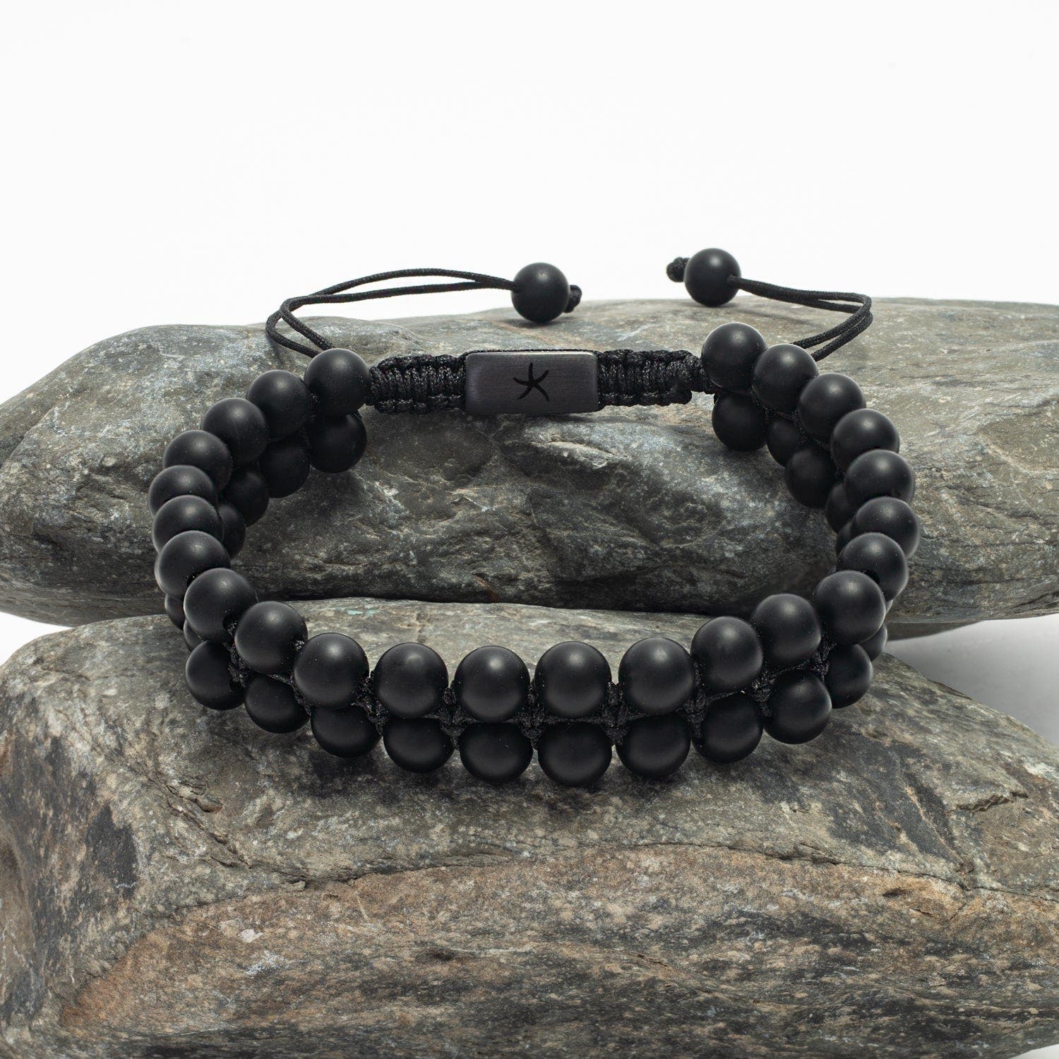 Starfish Project Helix Matte Black Agate Rope Beaded Bracelet | Nordstrom