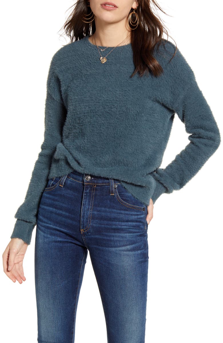 Treasure & Bond Fuzzy Crewneck Sweater | Nordstrom