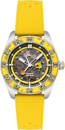 SPINNAKER x SpongeBob SquarePants Croft Midsize Automatic Rubber Strap ...