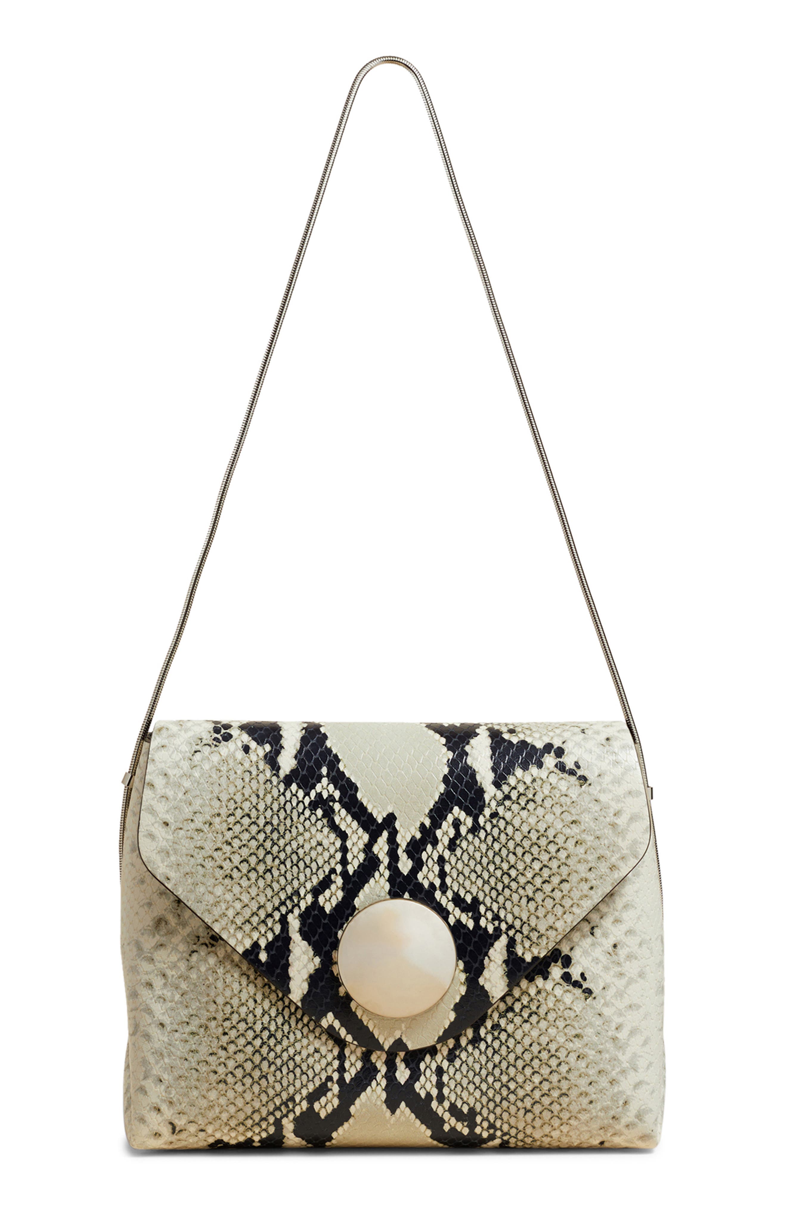 Khaite Bobbi Python Embossed Shoulder Bag | Nordstrom