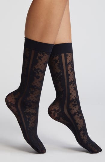 Oroblu Lace Crew Socks | Nordstrom