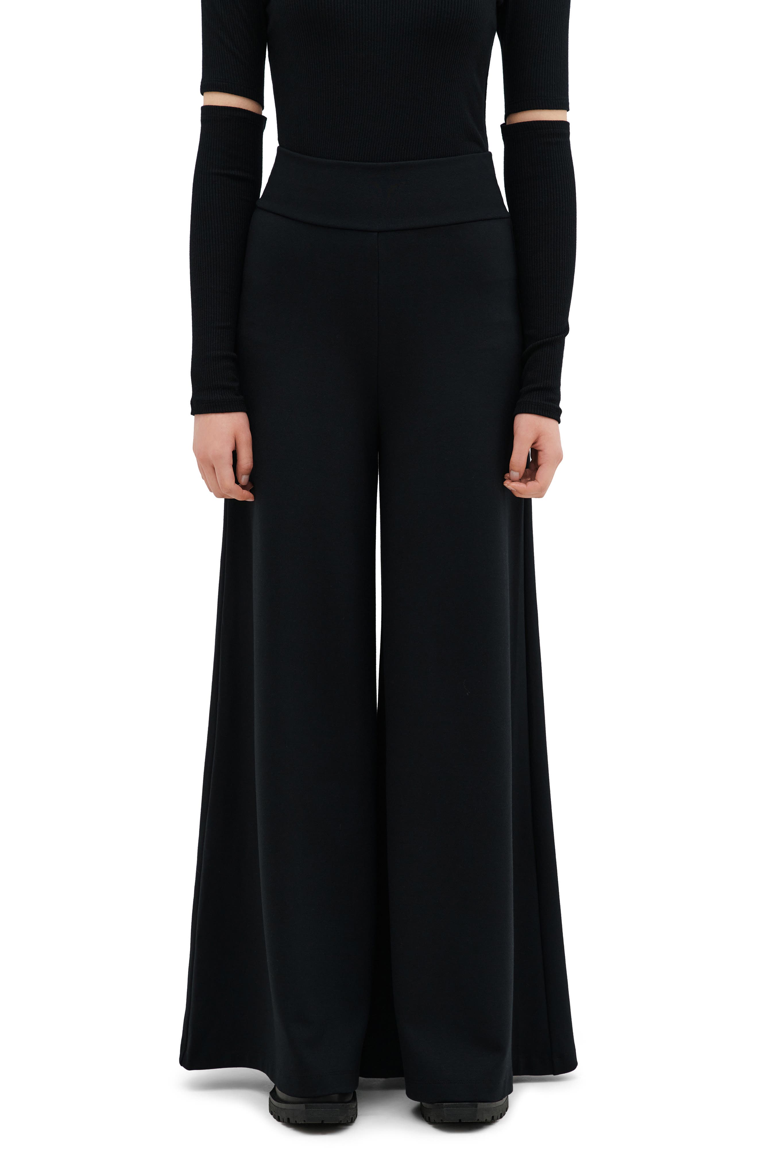 Marcella Georgia High Waist Wide Leg Ponte Knit Pants | Nordstrom
