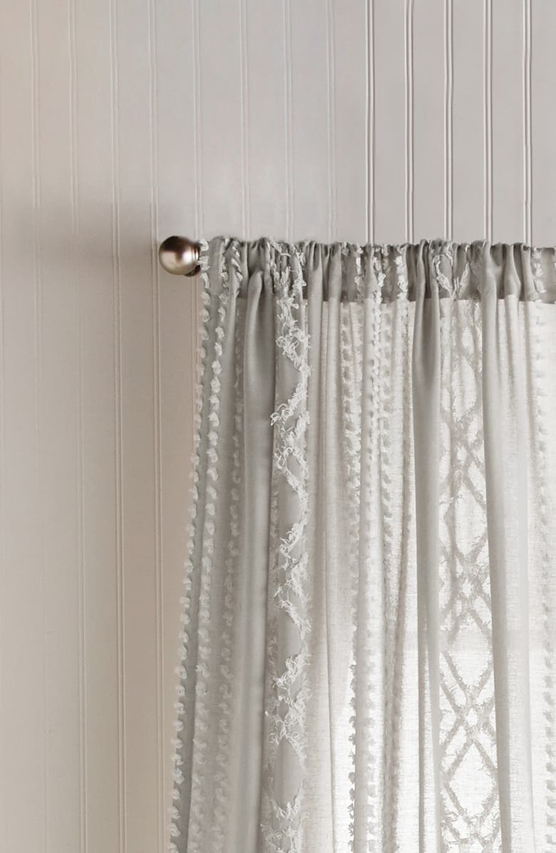 Peri Home Cut Geo Back Tab Single Curtain Panel | Nordstrom