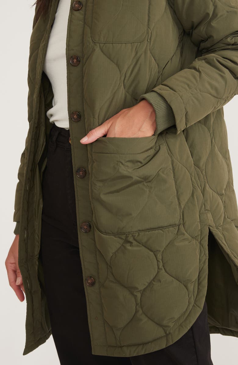 Marine Layer Elsie Quilted Longline Coat | Nordstromrack