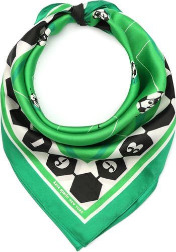Kate Spade New York soccer silk square scarf | Nordstrom