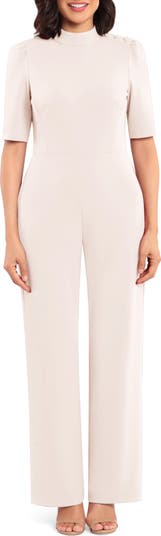 Donna Morgan Mock Neck Short Sleeve Jumpsuit | Nordstromrack