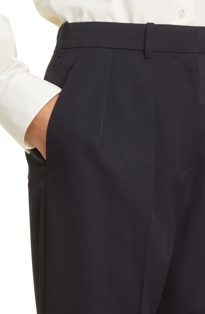 The Row Corby Loose Wool Ankle Pants | Nordstromrack