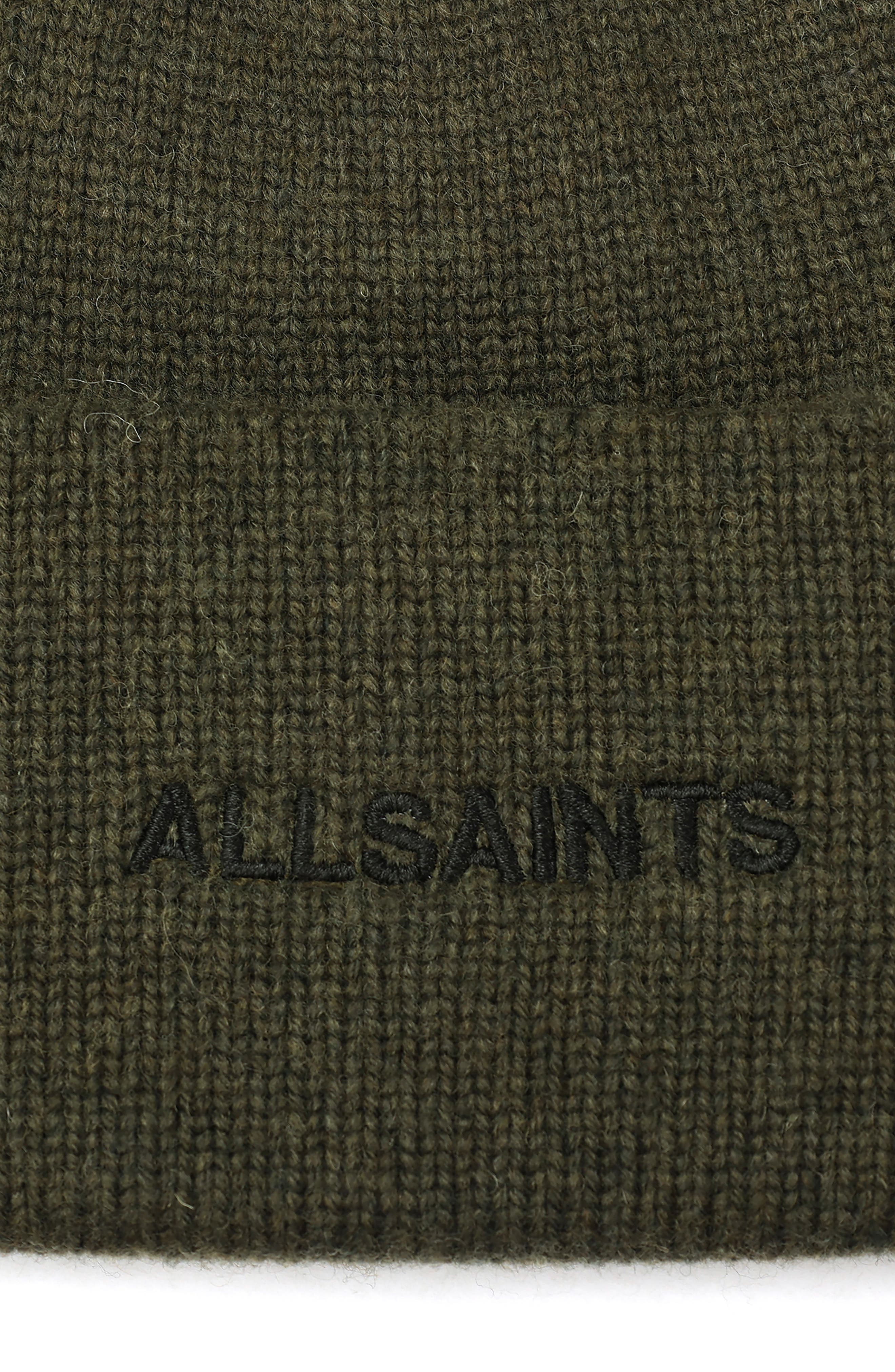 AllSaints Embroidered Logo Beanie | Nordstrom