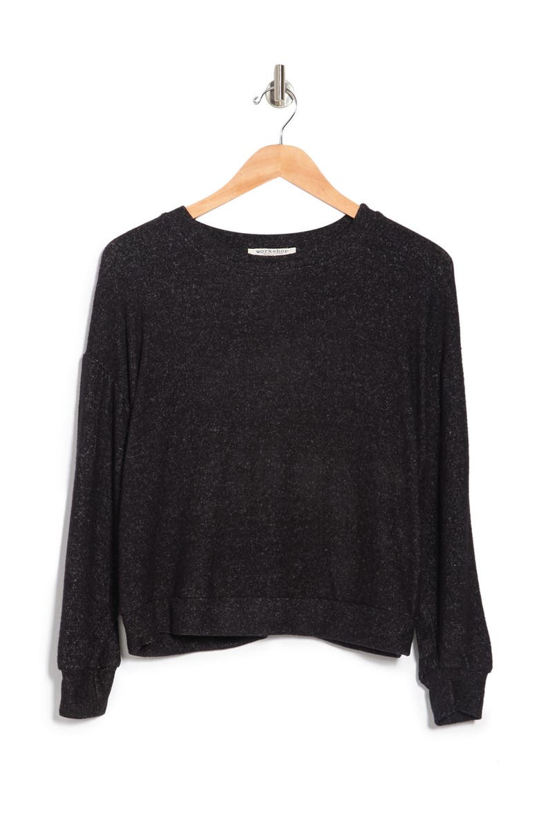 Workshop Long Sleeve Drop Shoulder Hacci Top | Nordstromrack
