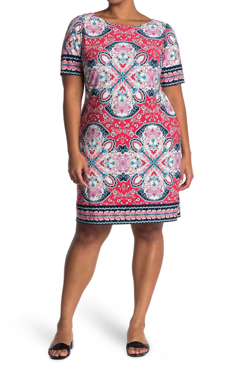 Eliza J Elbow Sleeve Shirt Dress | Nordstromrack