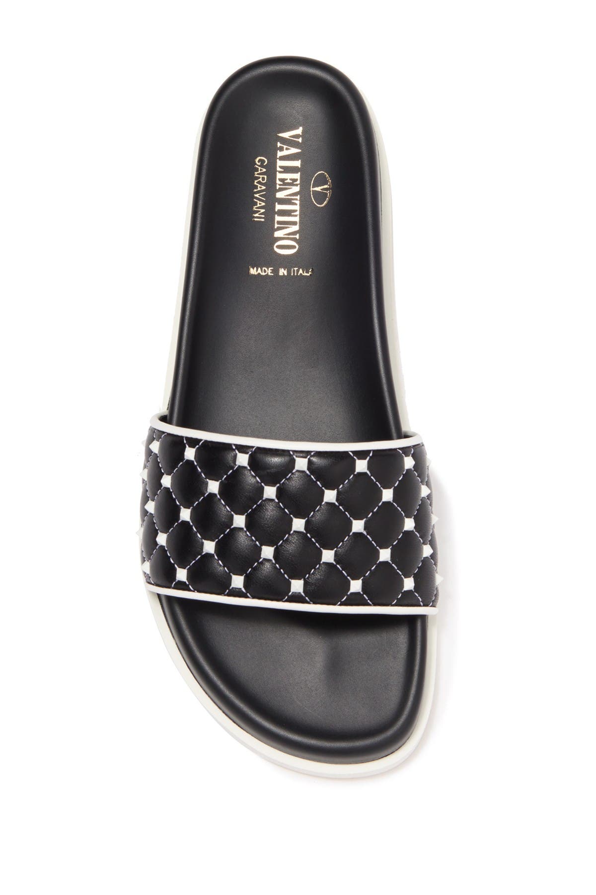 Valentino Free Leather Rockstud Quilted Slide | Nordstromrack