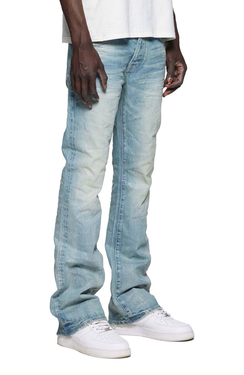 PURPLE BRAND Coated Flare Leg Jeans | Nordstrom