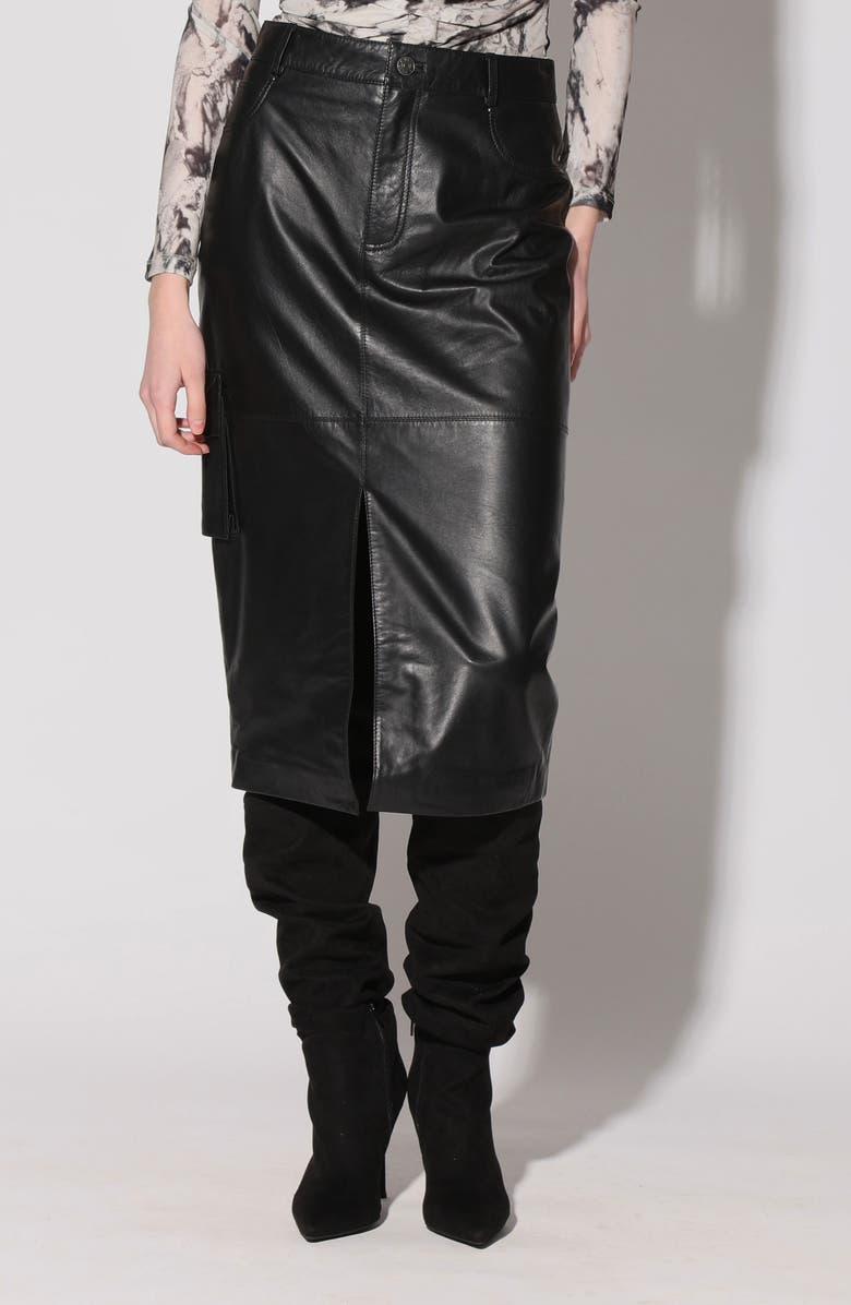 Walter Baker Selene High Waist Leather Skirt | Nordstromrack