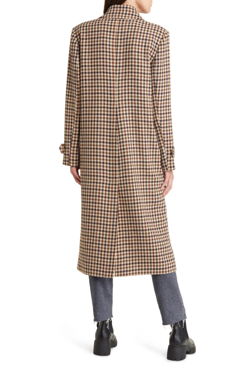 Steve Madden Prince Plaid Double Breasted Coat | Nordstromrack
