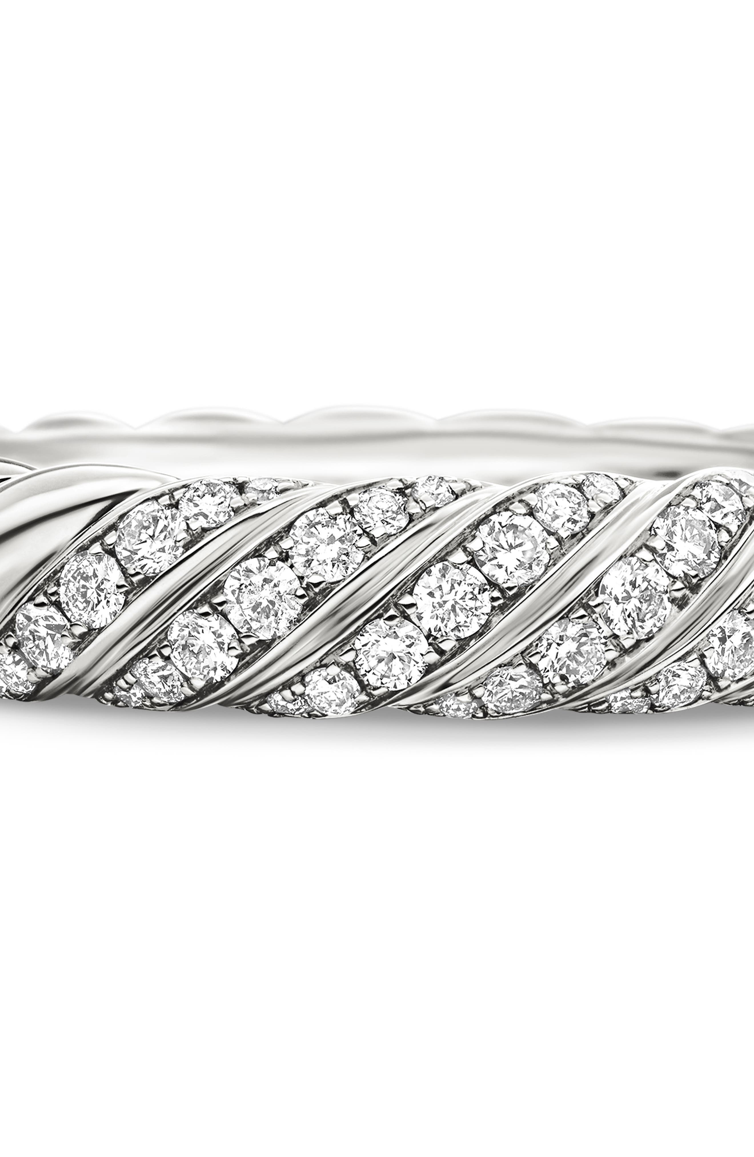 David Yurman Sculpted Cable Pavé Diamond Band Ring | Nordstrom