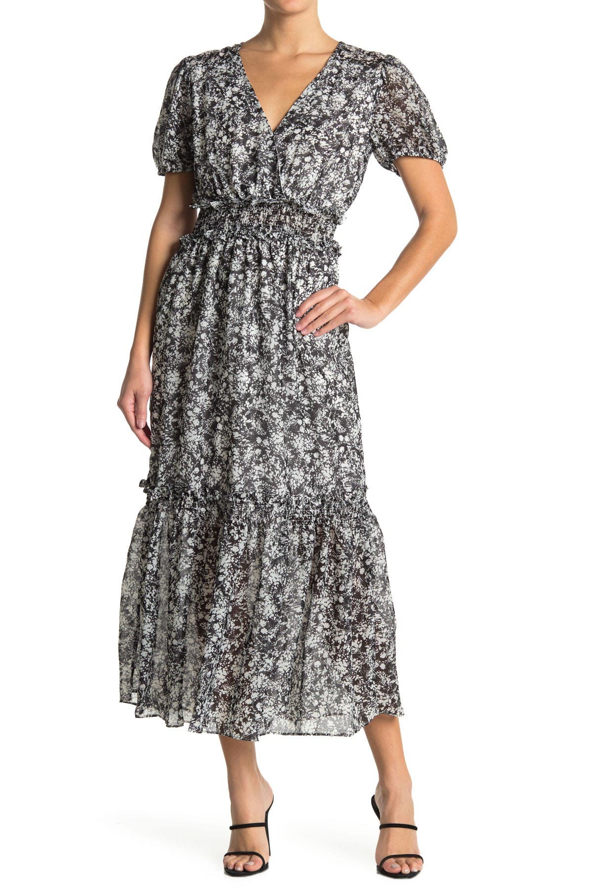 NSR Ruby Floral Short Sleeve Dress | Nordstromrack