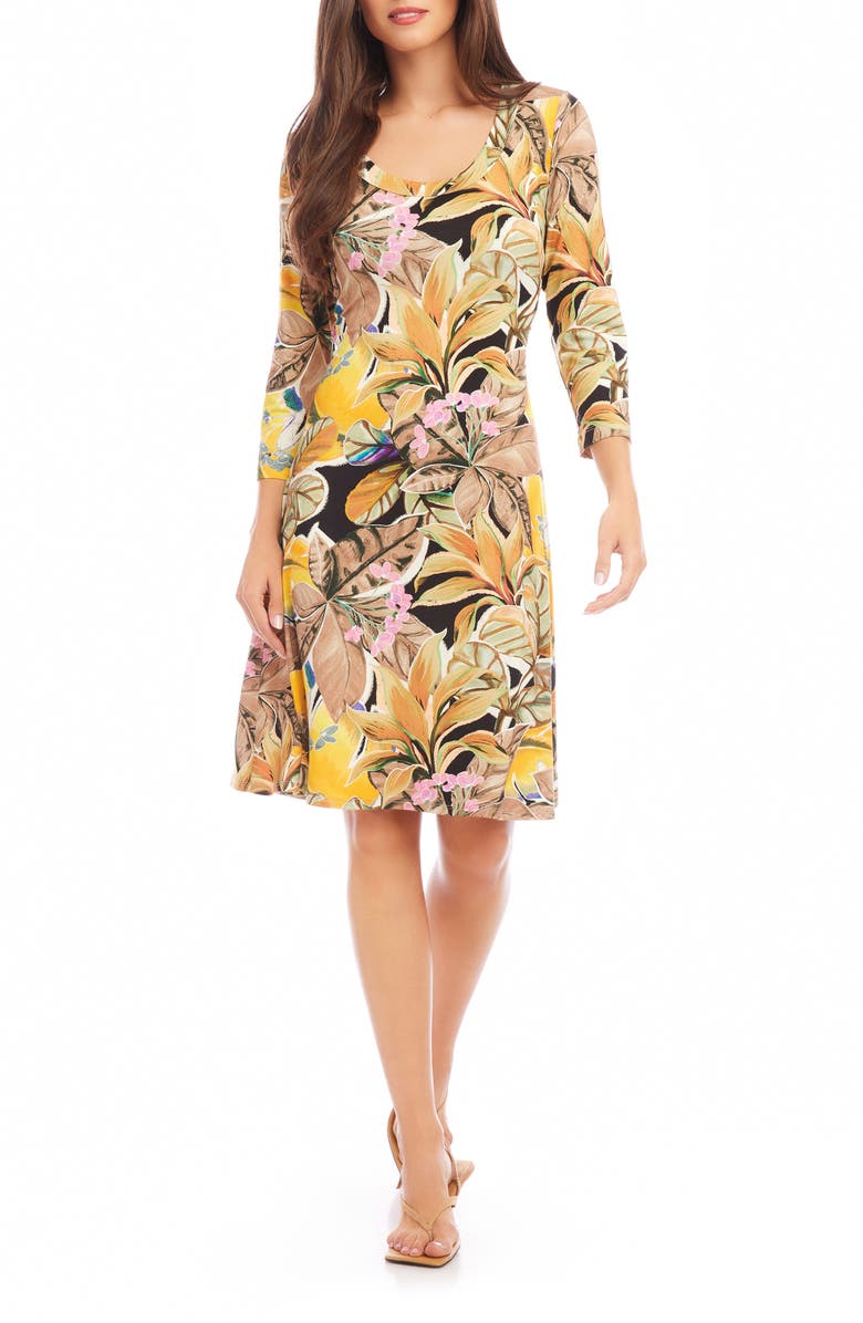 Karen Kane Floral A-Line Dress | Nordstromrack