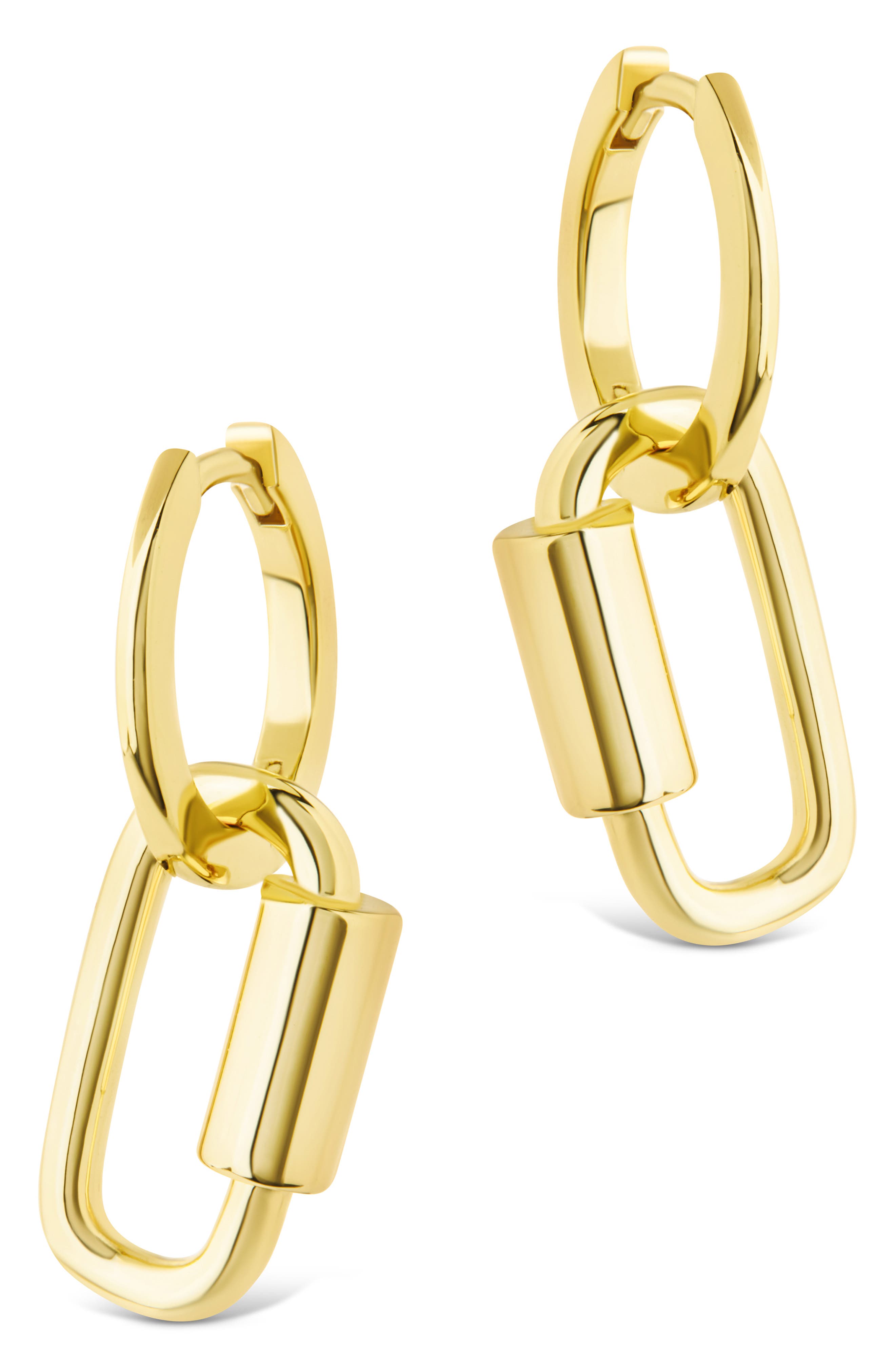 Sterling Forever Ellison Carabiner Drop Earrings | Nordstromrack