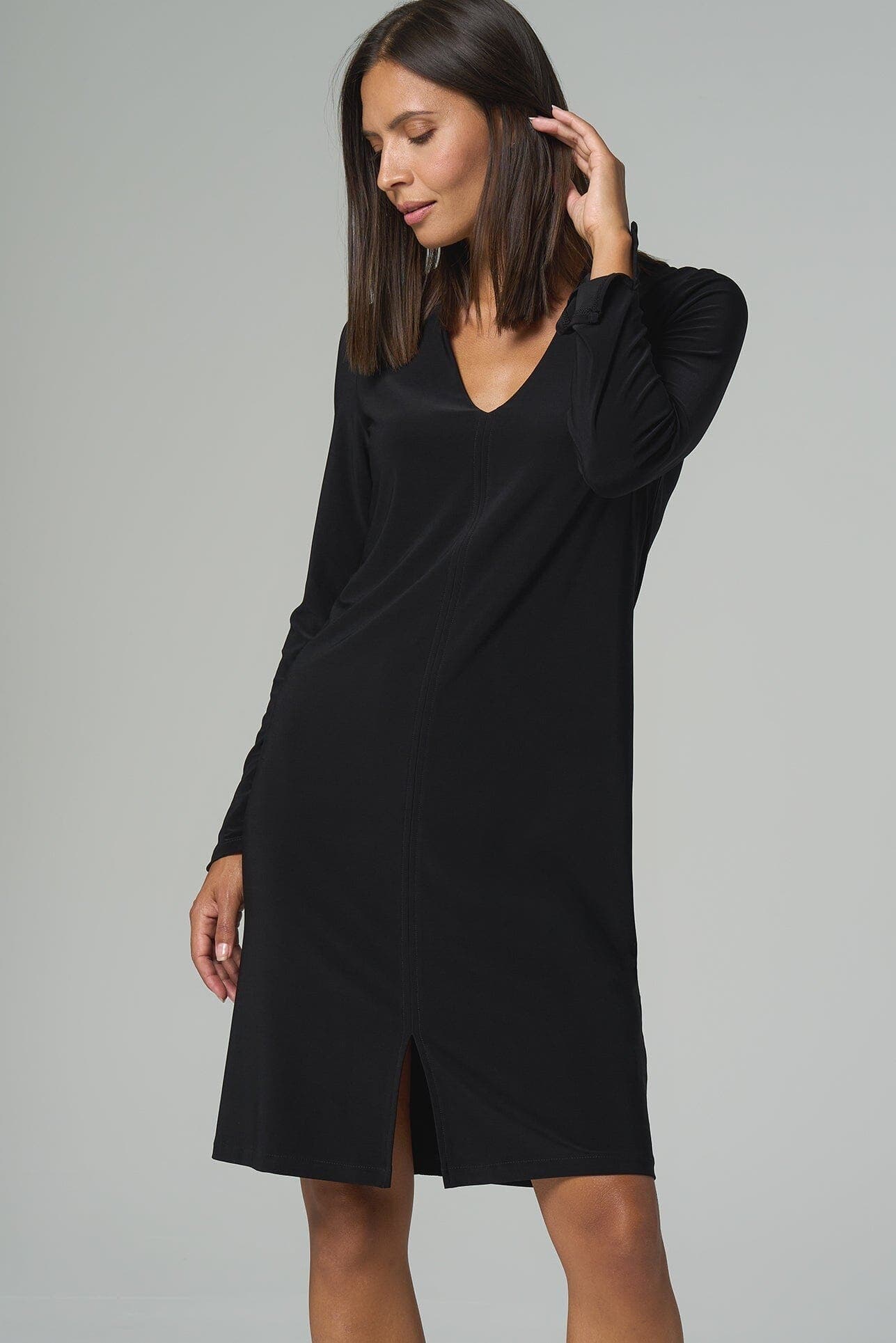 Franne Golde Luxe Stretch Long Sleeve Midi Dress | Nordstrom
