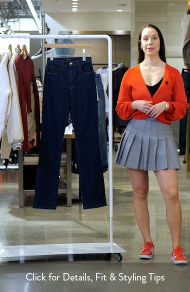 Favorite Daughter The Valentina Super High Waist Mini Bootcut Jeans ...