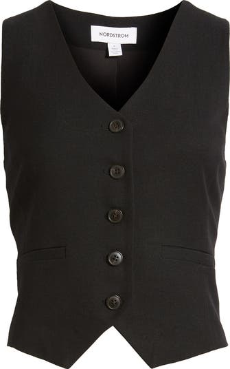 Nordstrom Textured Button-Up Vest | Nordstromrack