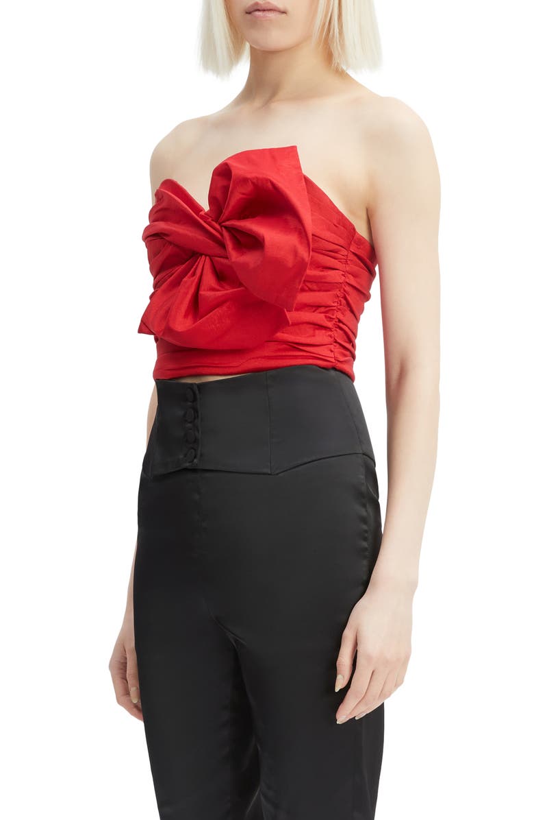 Bardot Lexana Bow Taffeta Bustier Top | Nordstromrack