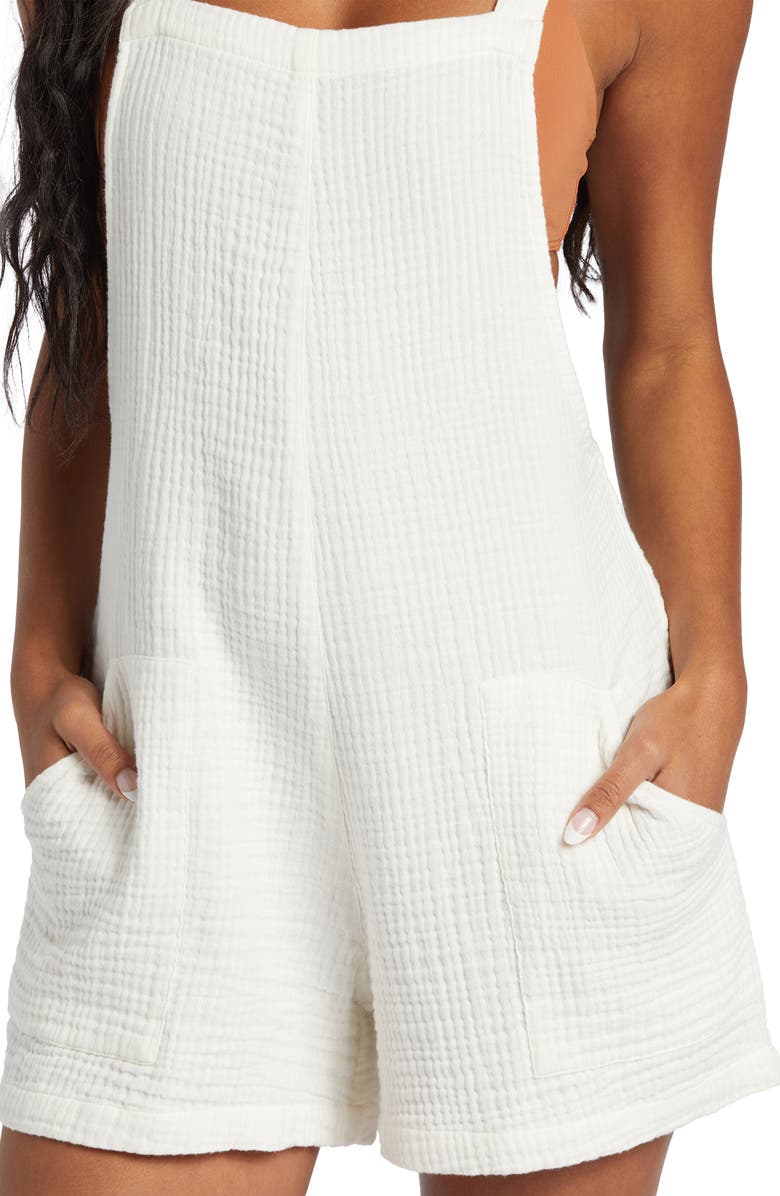 Billabong Beach Crush Cotton Gauze Cover-Up Romper | Nordstrom