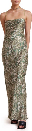 Bec + Bridge Alanis Swirl Silk Maxi Dress | Nordstromrack