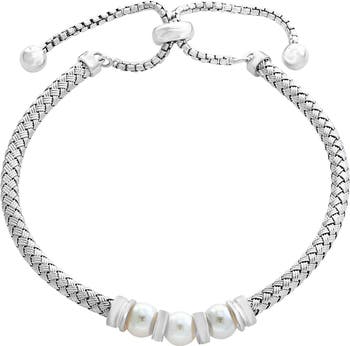 EFFY Sterling Silver Freshwater Pearl Rope Chain Bracelet | Nordstromrack