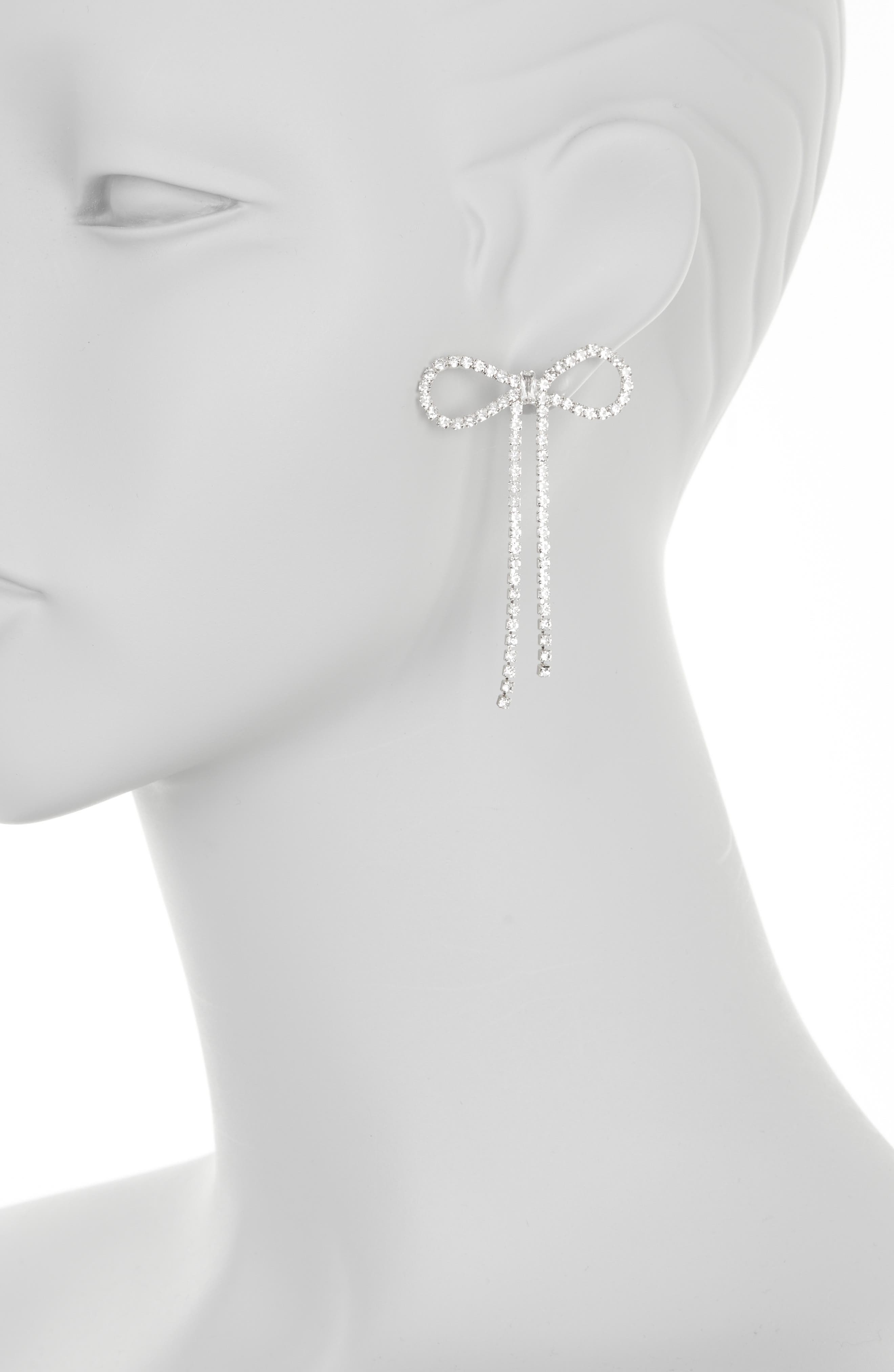 Tasha Crystal Bow Drop Earrings | Nordstromrack