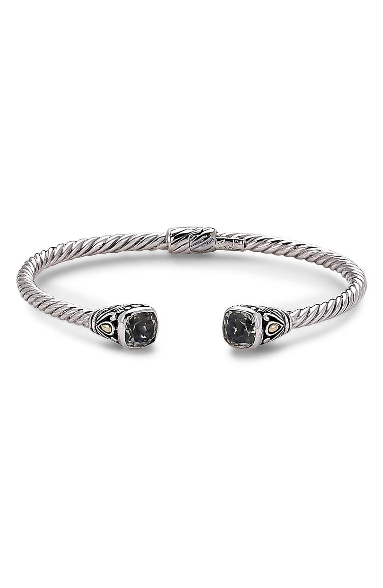 SAMUEL B. Twisted Cable Prasiolite Open Cuff Bracelet | Nordstromrack