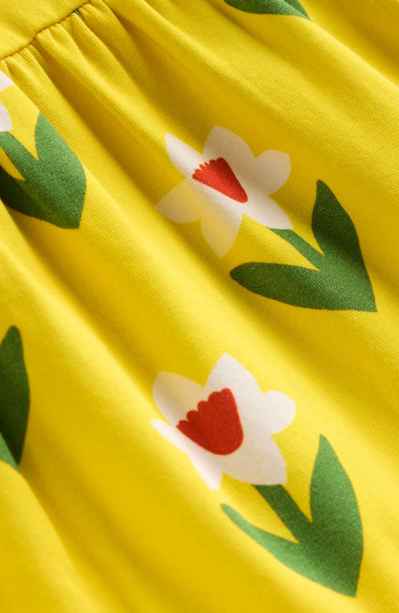 Mini Boden Kids' Daffodil Print Long Sleeve Cotton Sweatshirt Dress ...