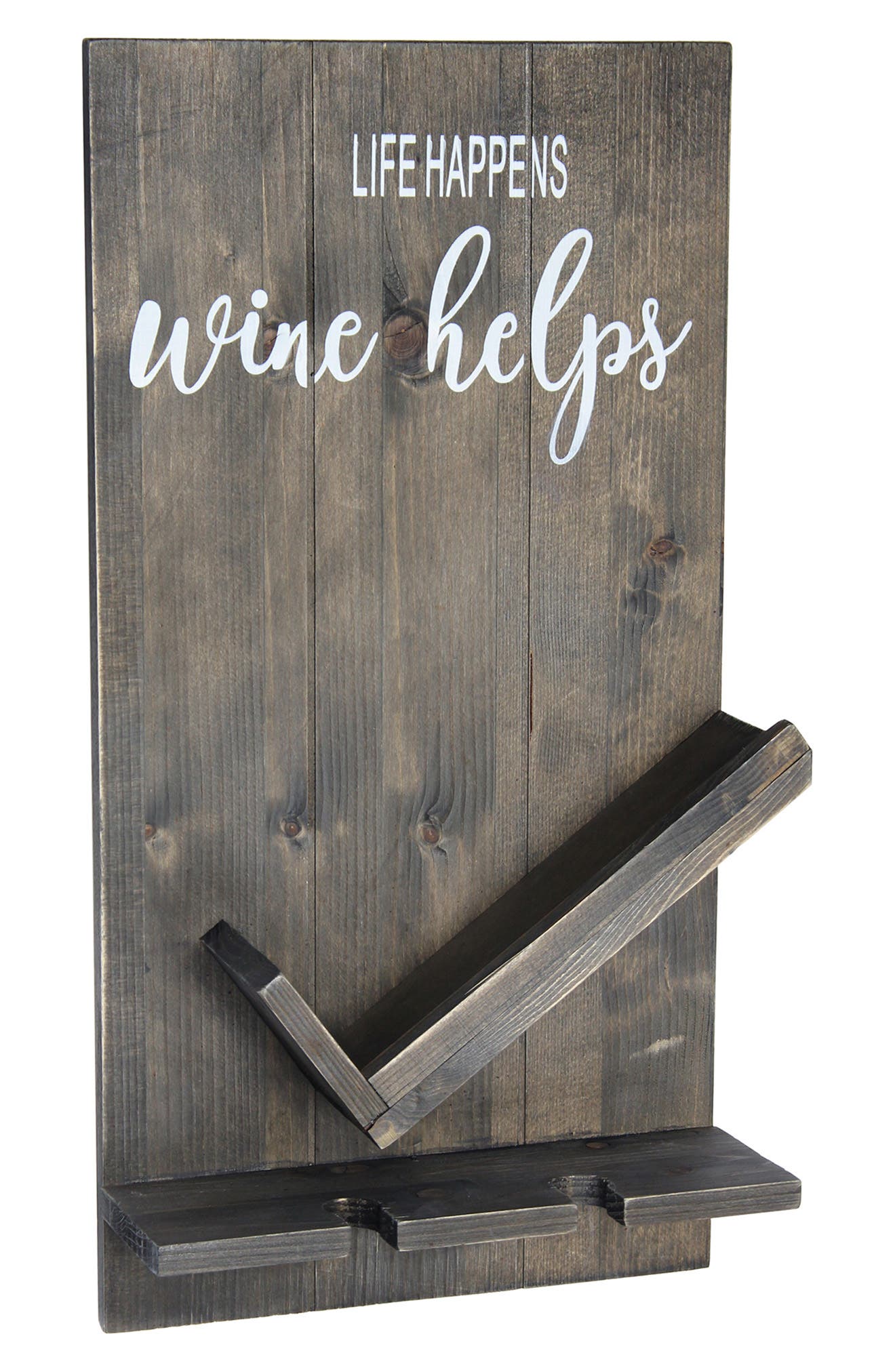 Lucca 'Life Happens' Wall Mounted Wine Rack | Nordstromrack