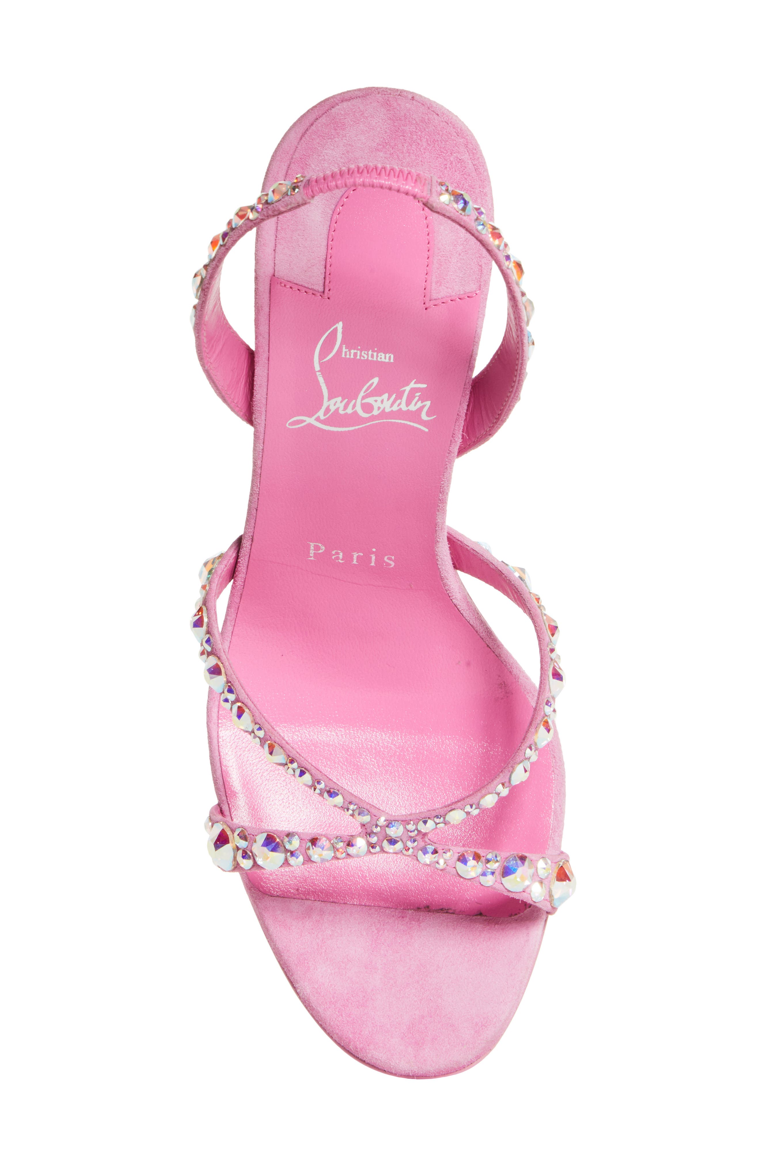 Christian Louboutin Emilie Crystal Embellished Sandal (Women) | Nordstrom