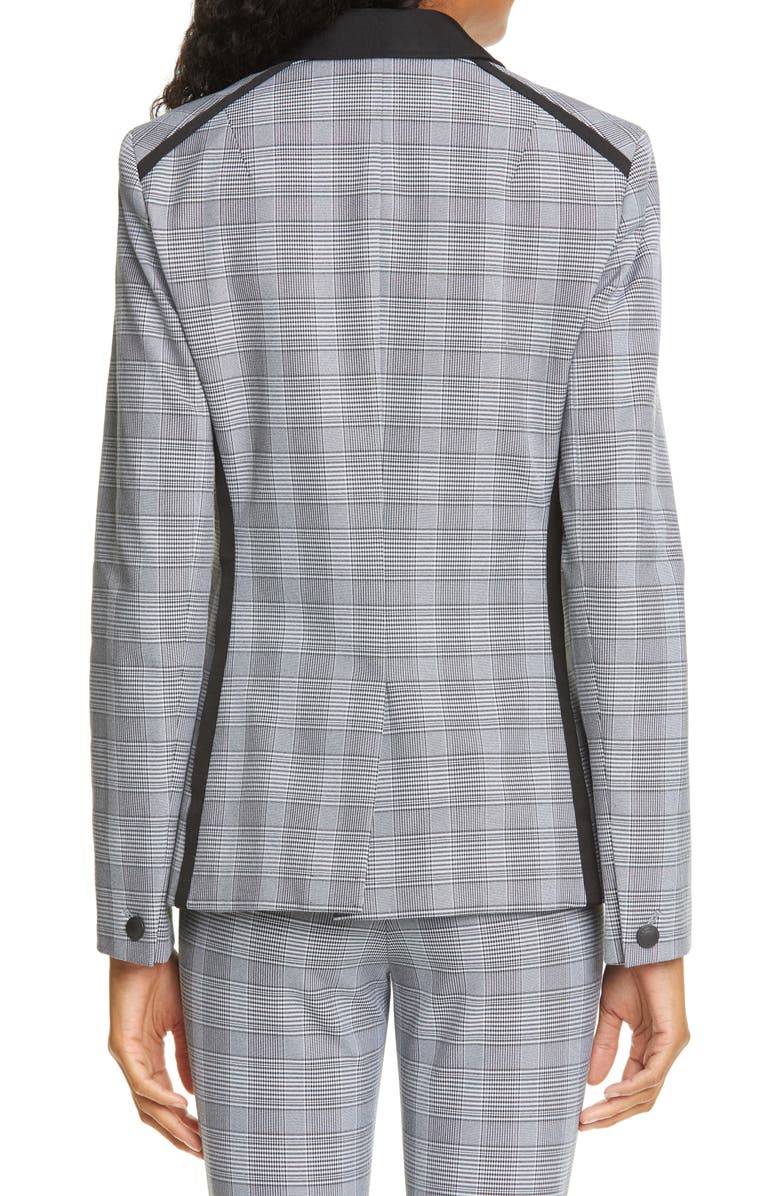 rag & bone Rylie Glen Plaid Grosgrain Trim Blazer | Nordstromrack