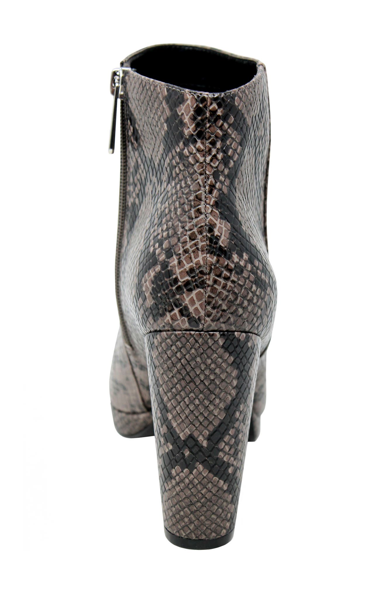 Charles by Charles David Chasen Snake Skin Print Block Heel Boot ...