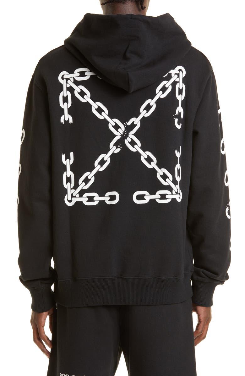 Off-White Men's Slim Fit Chain Arrow Graphic Hoodie | Nordstrom