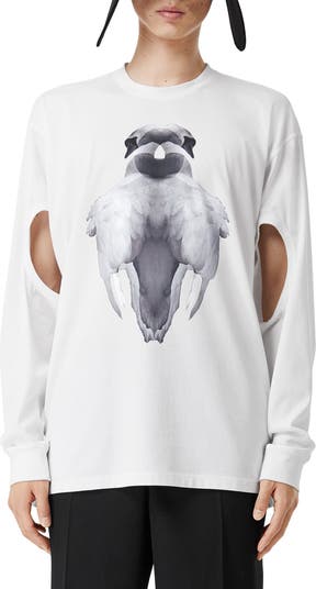 Burberry Digital Print Long Sleeve Graphic Tee | Nordstrom