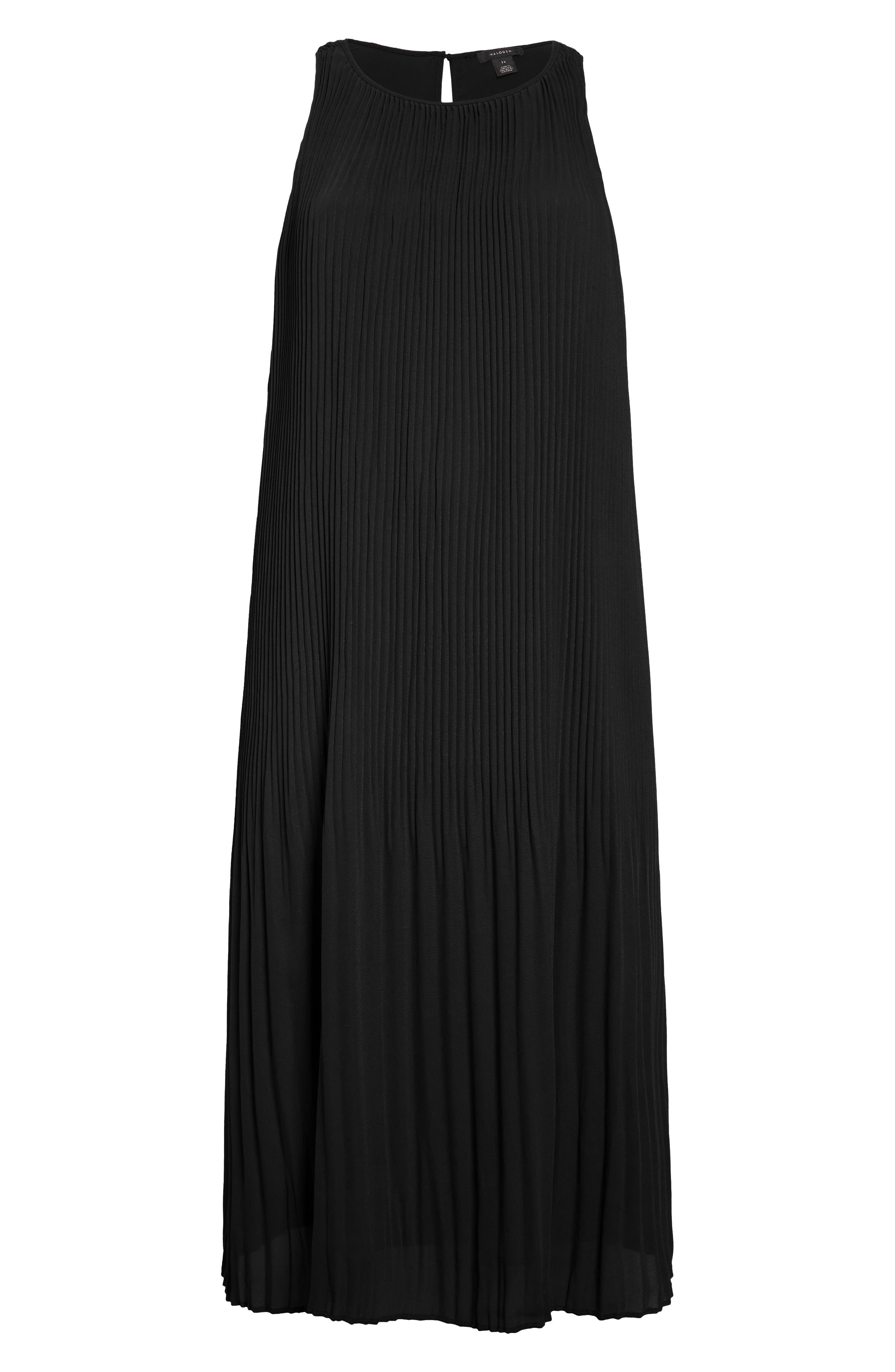 Halogen® Pleated Sleeveless Midi Dress | Nordstromrack